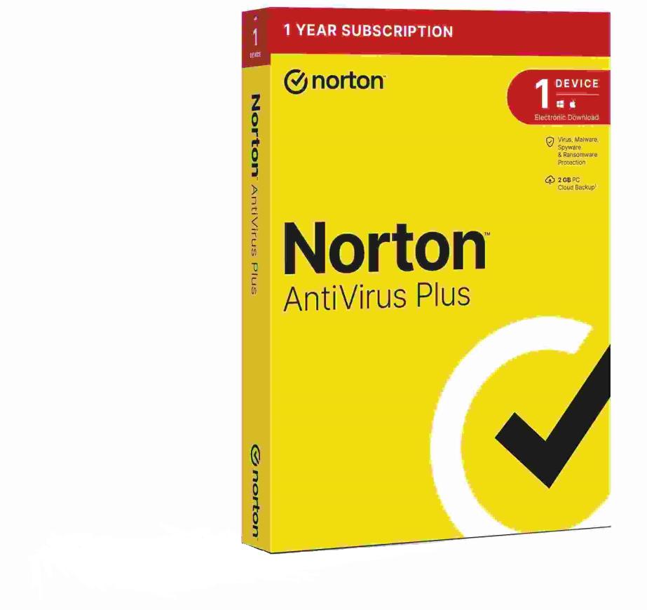 NORTON ANTIVIRUS PLUS 2GB CZ 1 uživatel pro 1 zařízení na 1 rok BOX za ...